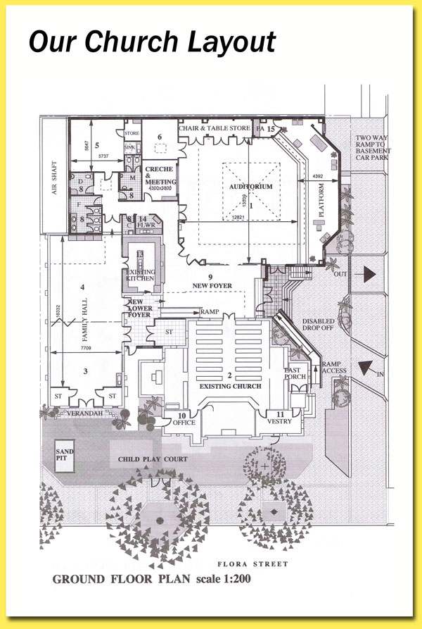 Church & Halls Layout | Sutherland Uniting Church